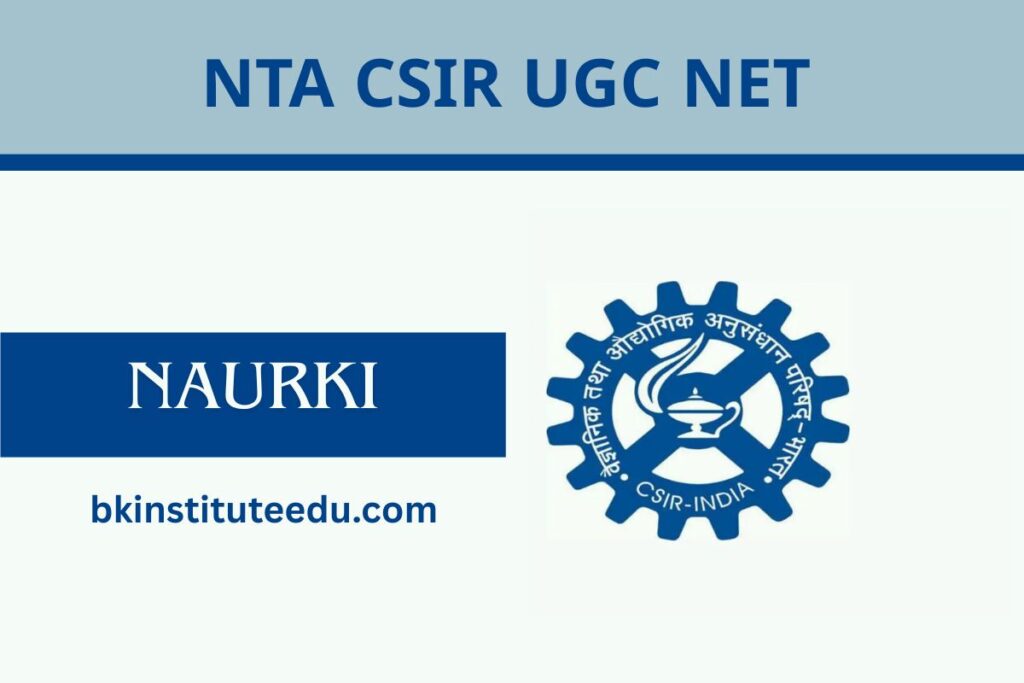 NTA CSIR UGC NET December Correction Form 2025 - BK institute edu